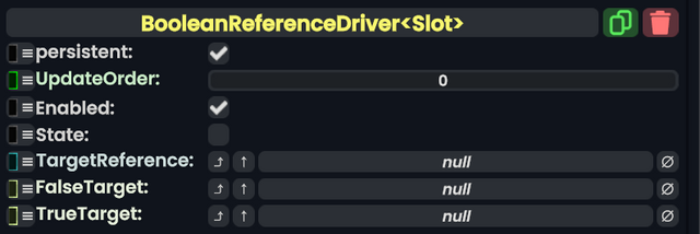 Component:BooleanReferenceDriver - Resonite Wiki